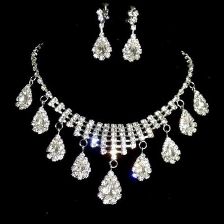 Gorgeous Bridal rhinestone necklace set