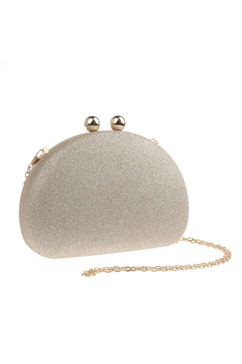 Small gold clutch purse with glitter
