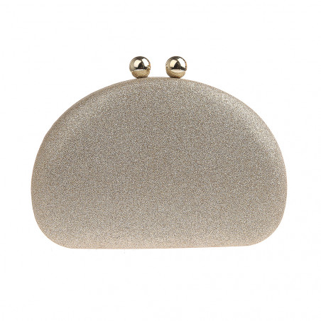 Small gold clutch purse with glitter