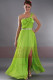 Robe de soirée Verte Pomme longue robe d'été - Ref L155 - Robes de Gala