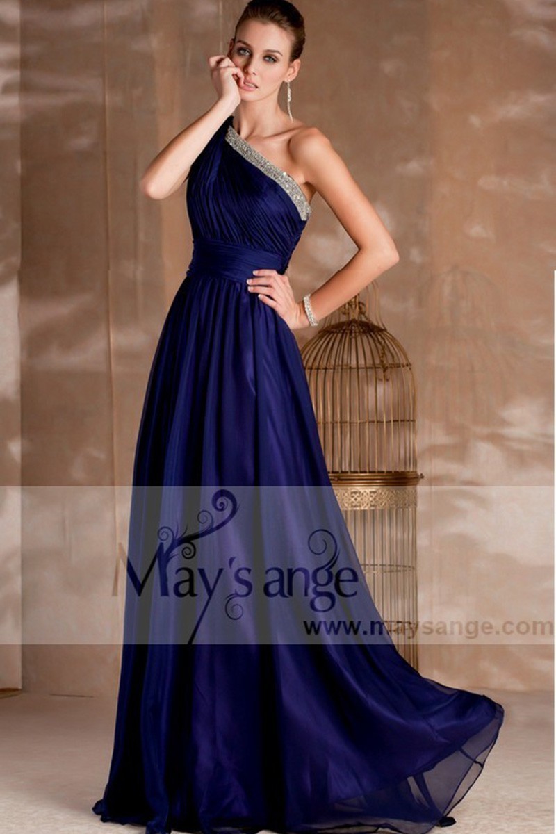 Robe de soirée bleu Égyptien longue et élégante - Ref L244 - Robes de Gala