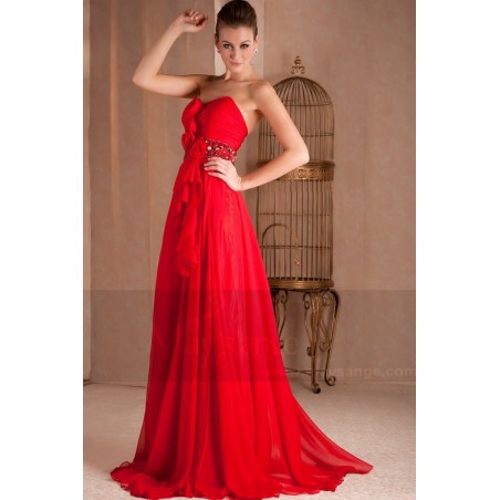 Robes longue rouge de soirée Passion - Ref L276 - Robes de Gala