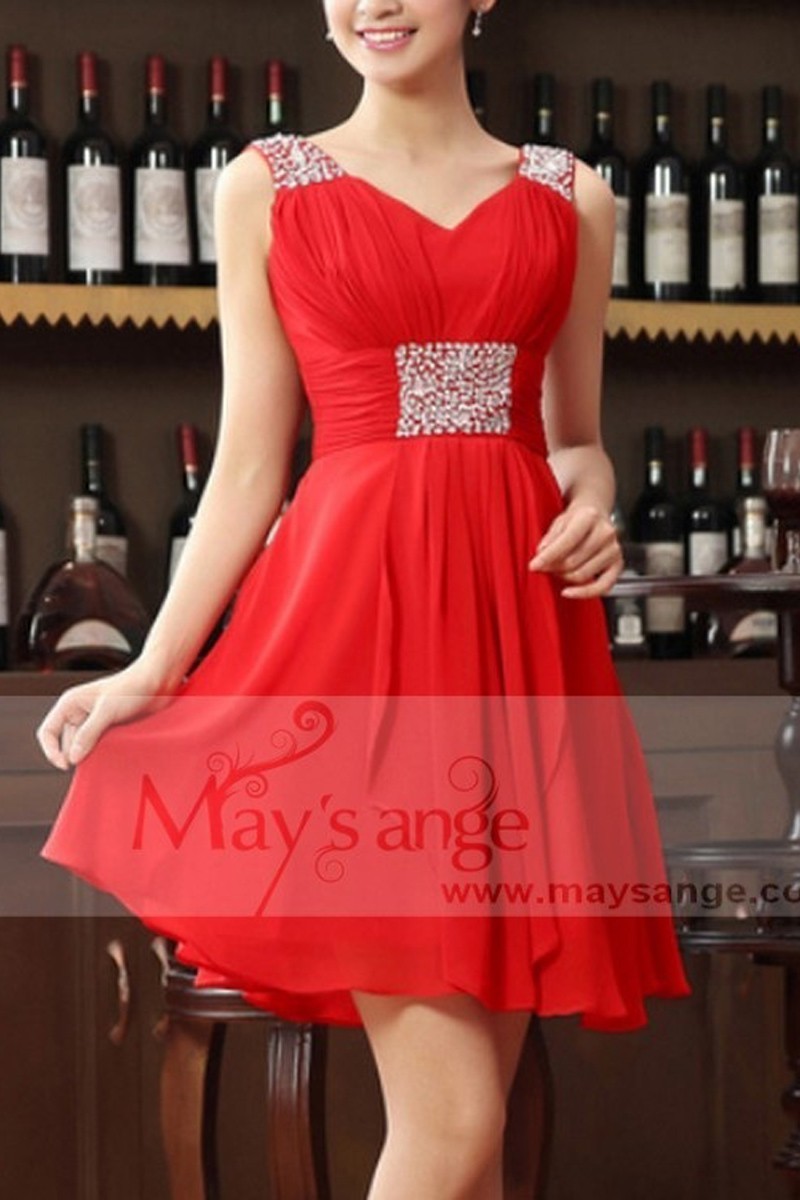 Cheap Red Fire evening dress C662
