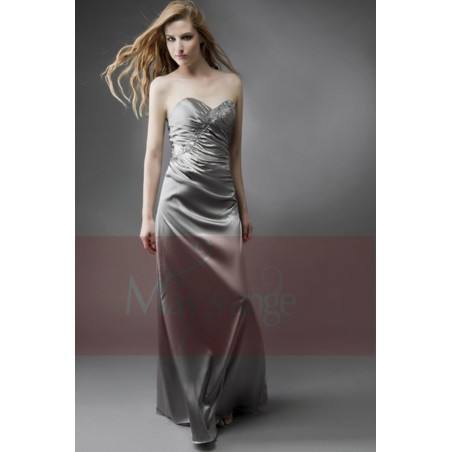 robe classe pour soirée chic feuille d'argent - Ref L080 - Robes ...