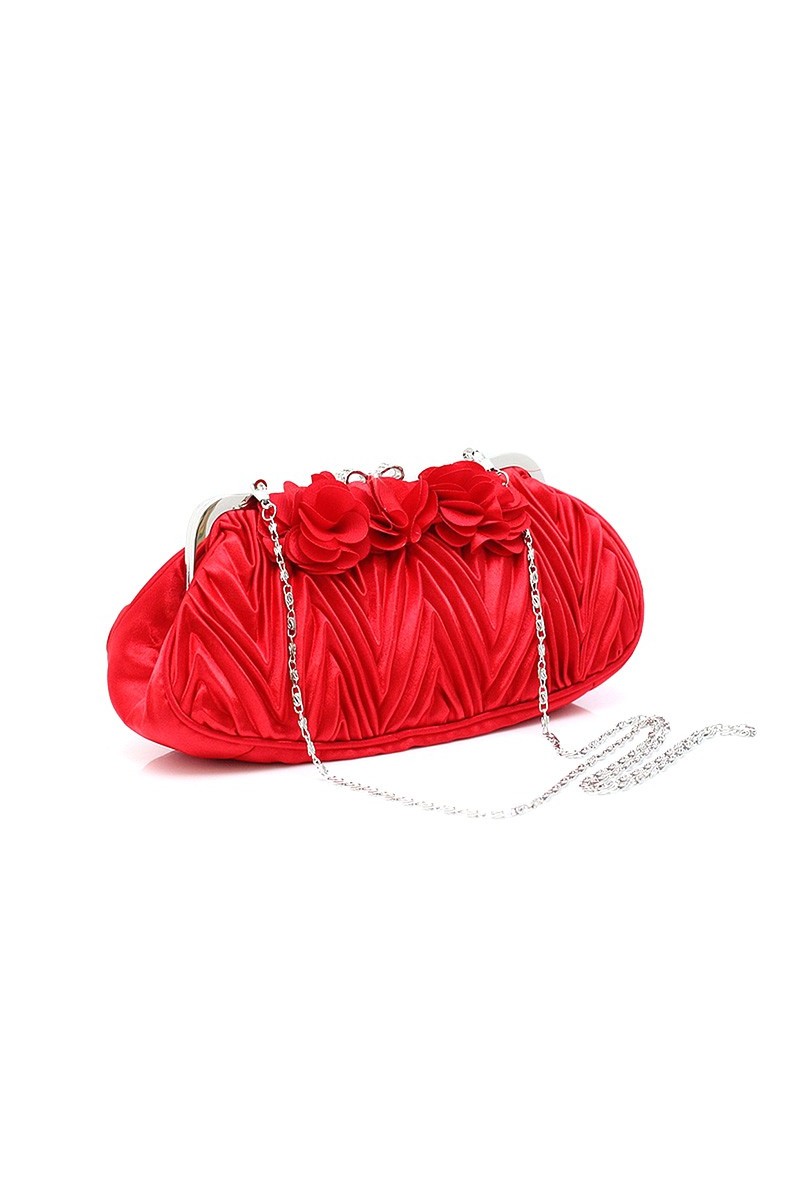 Beautiful fire red evening clutch bag