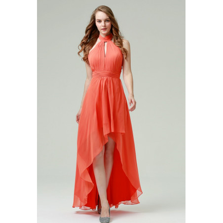 SINALOA robes de cocktail orange - Ref L528 - Robes demoiselle d'honneur